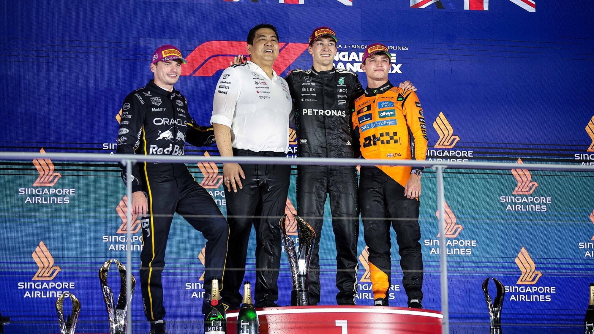 F1 Singapore: vince Russell, McLaren conquista il titolo costruttori ...